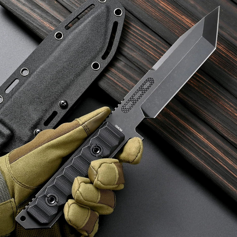 ARCHER - 154CM | FULL TANG Camping survival knife hiking camping ...