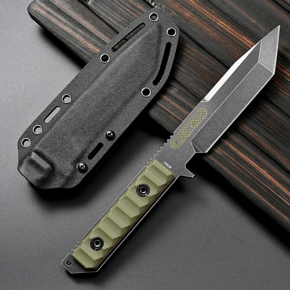 ARCHER - 154CM | FULL TANG Camping survival knife hiking camping ...