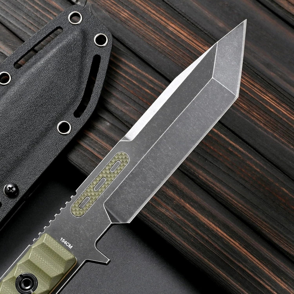 ARCHER - 154CM | FULL TANG Camping survival knife hiking camping ...