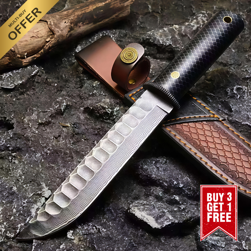 AMOS Meat Knife, Cutting Knife, Fishing Knife, Camping Knife, Jungle ...