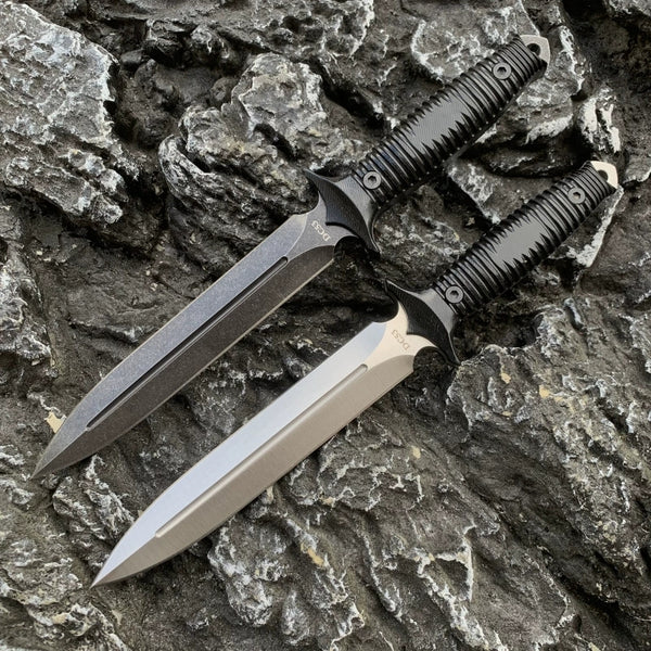 ADONIS - DC53 DOUBLE EDGED Camping Knife straight knife, DC53 blade ...