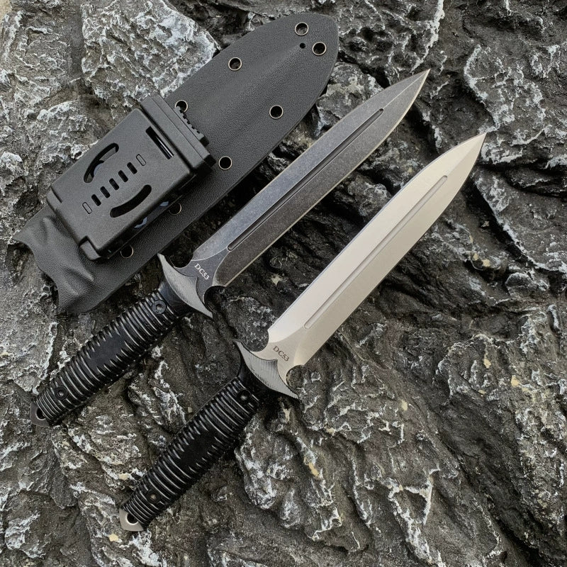 ADONIS - DC53 DOUBLE EDGED Camping Knife straight knife, DC53 blade ...